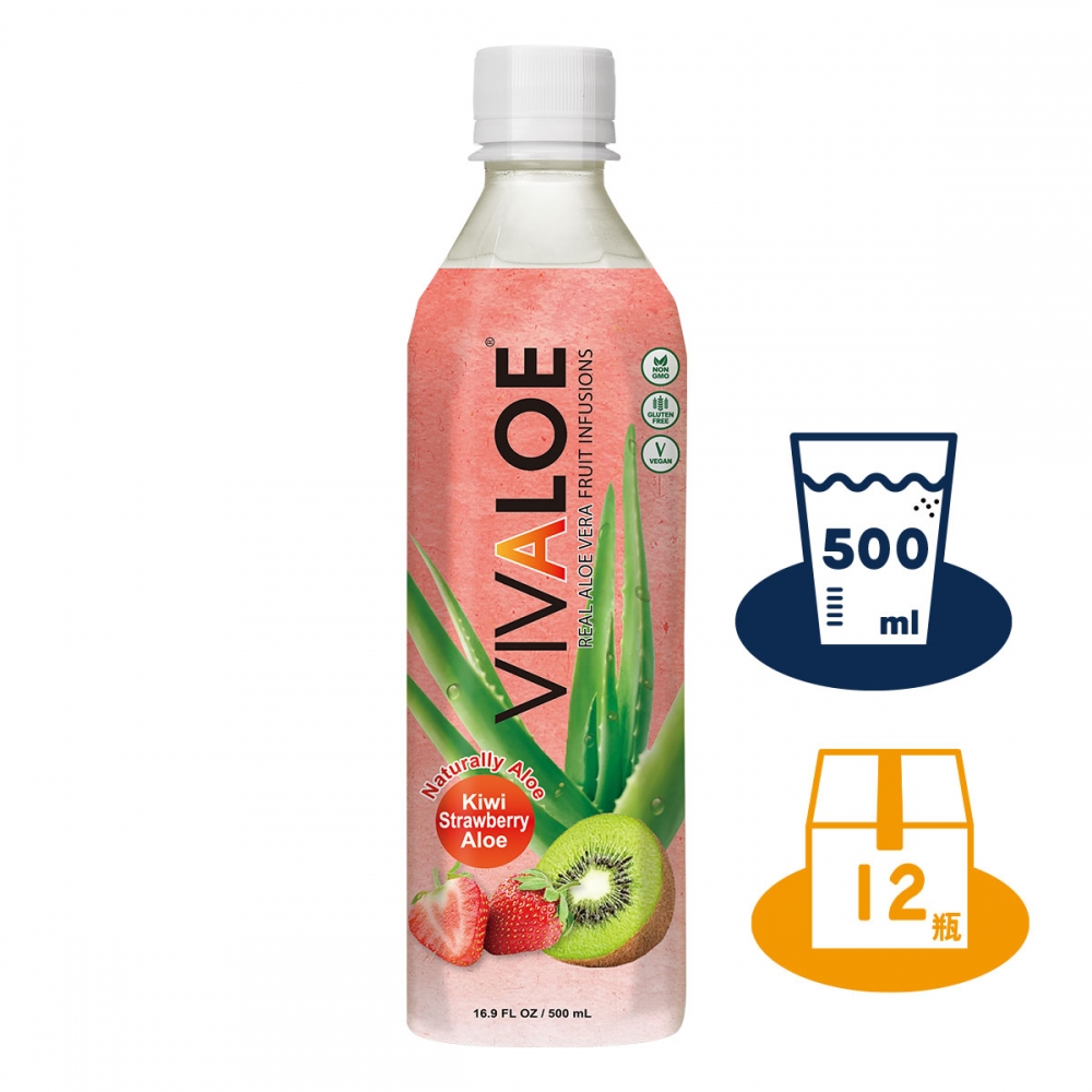 「箱購」纖薈奇異果草莓蘆薈綜合果汁飲料500ML12入 – 寶貝國際有限公司